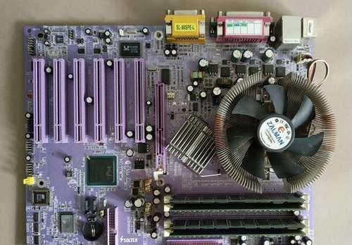 Мат. плата SL-86SPE-L + Pentium 4 3GHz + DDR 4 GB