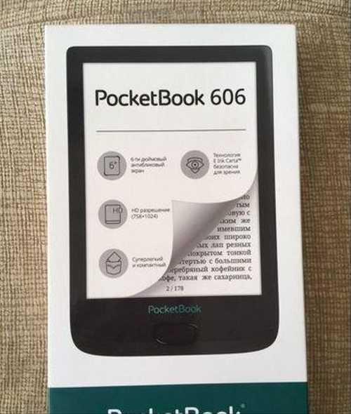 Pocketbook 606 (Coolreader, Carta HD, сост. идеал)