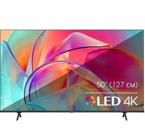 Телевизор Hisense 50" 50E7KQ, qled, 4K Ultra HD, черный, смарт тв, vidaa