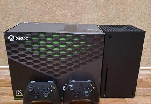 Xbox Series X + 2 геймпада + игры (на гарантии)