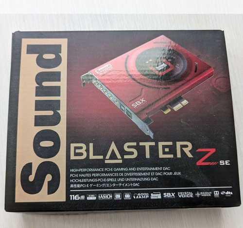 Звуковая карта creative sound blaster z se