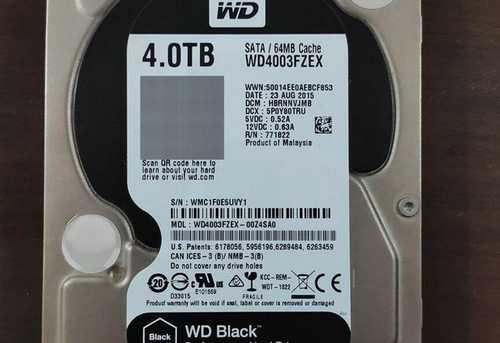 Жесткий диск HDD WD 4TB 7200 rpm SATA 6 Gb/s