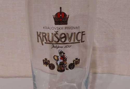 Пивной бокал Krusovice