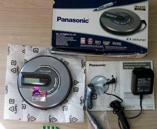 CD mp3 плеер Panasonic SL-CT582V FM AM Radio