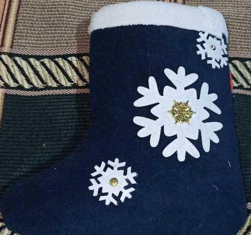 Новогодний валенок поделка