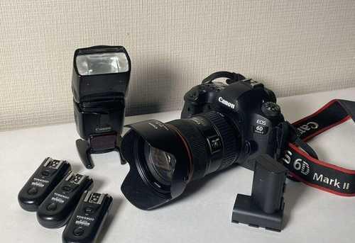 Фотоаппарат Canon 6d mark ii+ объектив 24-70 ll