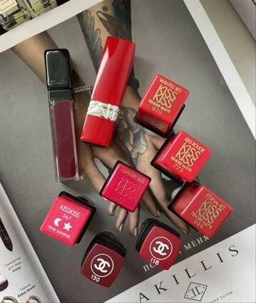 Помады Chanel, Dior, Guerlain