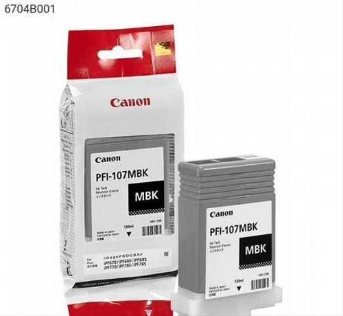 Картридж Canon PFI-107MBK Струйный Матовый черный