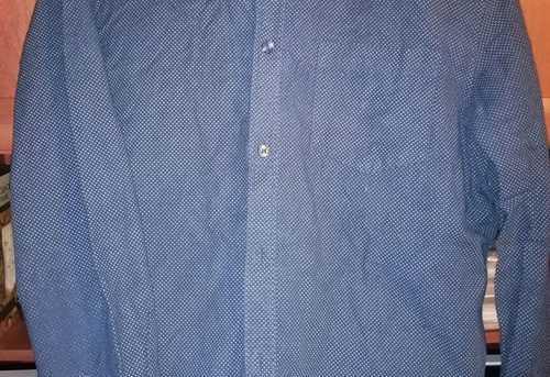 Рубашка мужская х/б синяя р-р L