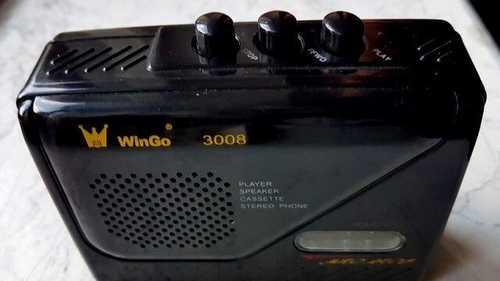 Кассетный стерео плеер «WinGo 3008», из 90-х