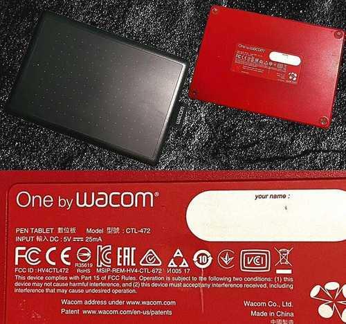 Графический планшет wacom One CTL-672-N А5