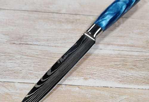 Нож кухонный Филейный средний ст.AUS8 (микс) (сини