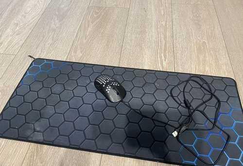 Игровая мышка marvo с ковриком