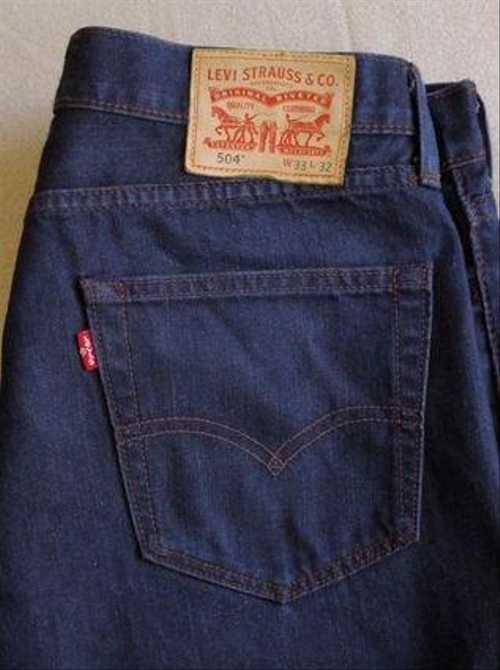 Новые джинсы Levis 504 прямые разм 33х32
