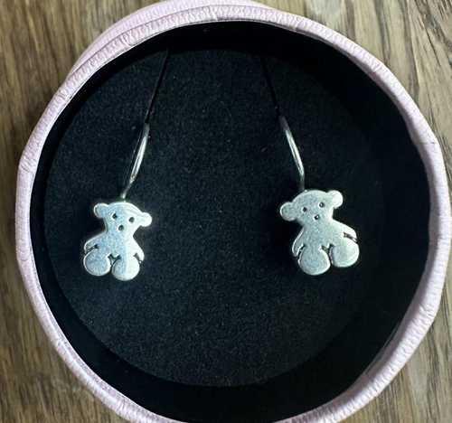 Серьги Tous 925 отличное состояние