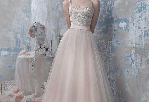 Свадебное платье 40 42 пудровое Olga Sposa