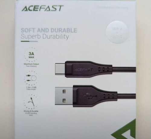 Кабель acefast USB Type-C 1.2m 3A