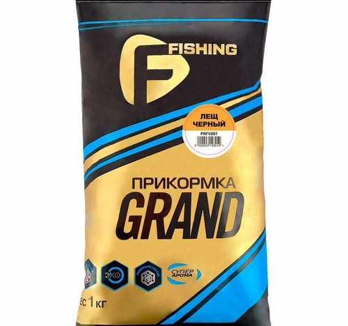 F-fishing Прикормка для рыбы grand Лещ Черный 1кг