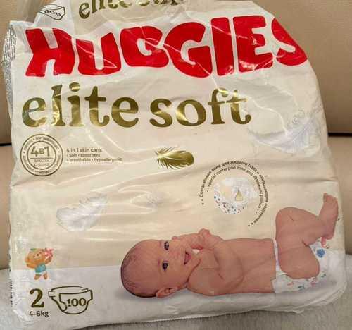 Подгузники huggies elite soft 2