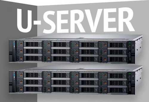 Сервер Dell R740XD 12+2LFF 2x6152 128G H730pm 2x75