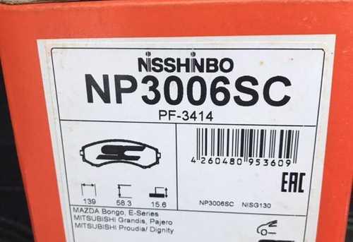 Тормозные колодки nisshinbo NP3006SC