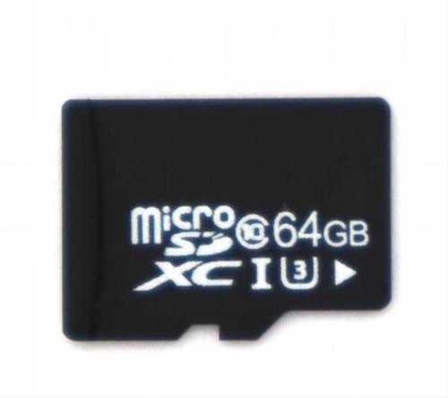 Карта памяти microsd U3 10 64 гб