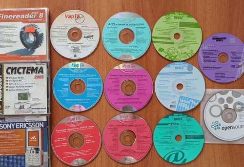 CD диски (ж-лы "Мир пк" и "Компьютер пресс")