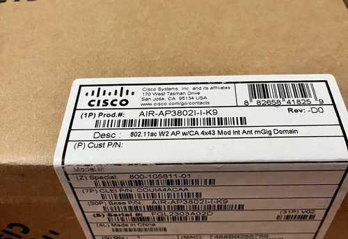 Точка доступа cisco AIR-AP3802I-I-K9