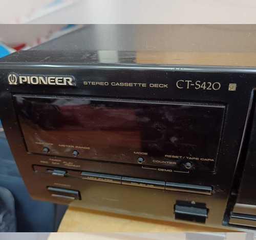 Pioneer ct-s420. Магнитофон кассетный