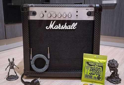 Комбоусилитель Marshall MG15 CF + Кабель и Струны