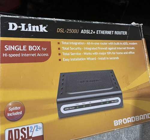 Wifi роутер D-Link DSL-2500U