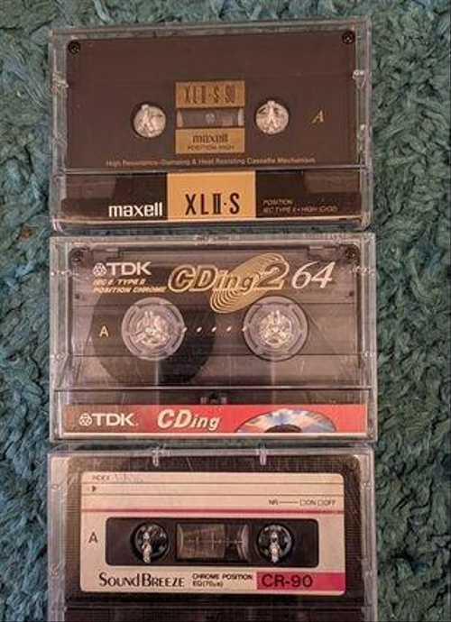Аудиокассеты хром Maxell xlii-S, TDK, SoundBreese