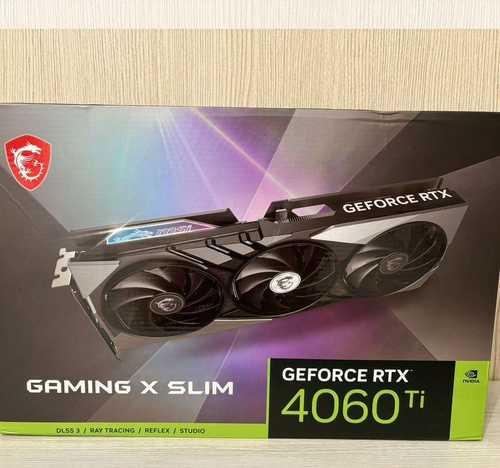 Видеокарта MSI RTX 4060ti gaming x slim, новая