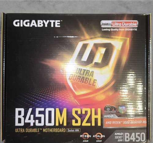 Материнская плата gigabyte b450m s2h