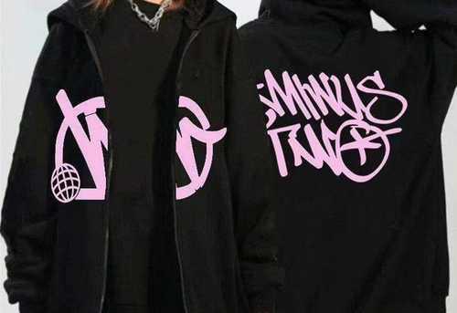 Зип худи Minus Two розовое, L-XL, новое