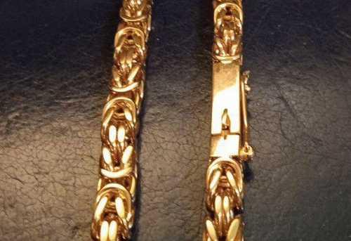 Золотая цепь византийского плетения