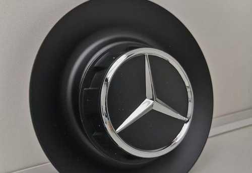 1шт колпак для Mercedes 154мм, черный, металл