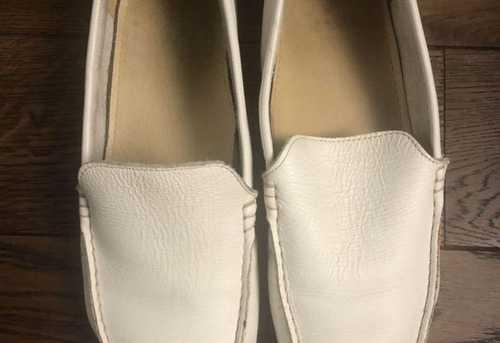 Кожаные мокасины zara