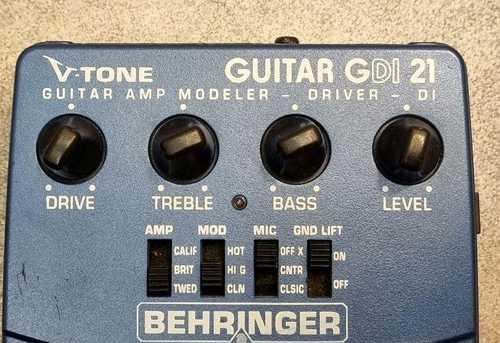 Behringer V-tone guitar GDI21 Педаль эффектов