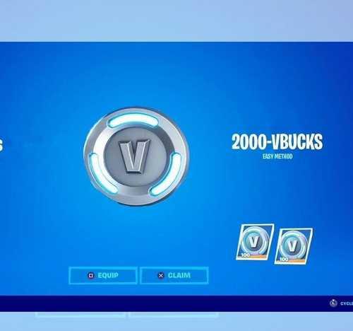 Fortnite v bucks вбаксы PS