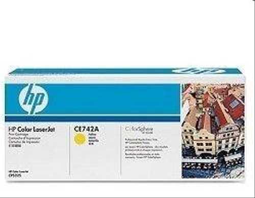 HP CE742A Картридж,YellowColor LJ CP5225, Yellow