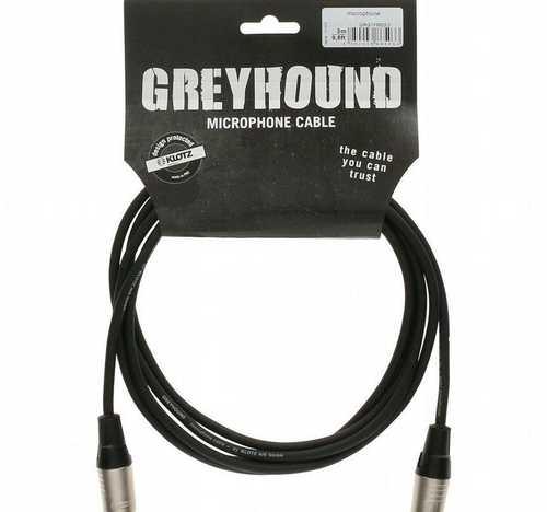 Кабель микрофонный Klotz GRG1FM03.0 greyhound