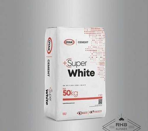 Цемент белый Oyak Super White, 50 кг