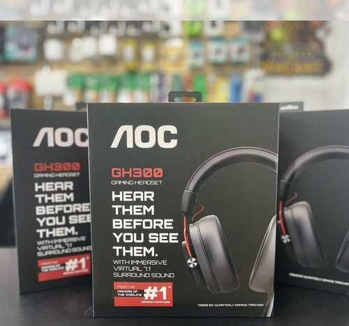 Игровые AOC GH300 Gaming Headset наушники/гарнитур