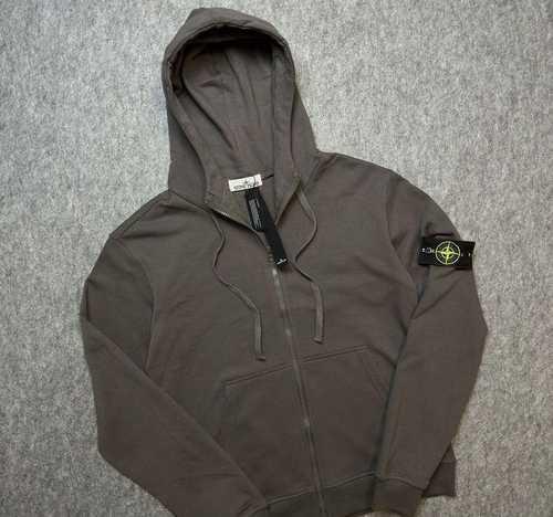 Зип худи Stone Island серая