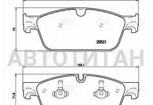 Колодки торм. для а/м Mercedes ML (W166) (11) диск