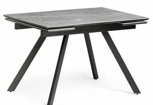 Керамический стол W Габбро 120(180)х80х76 серый мр