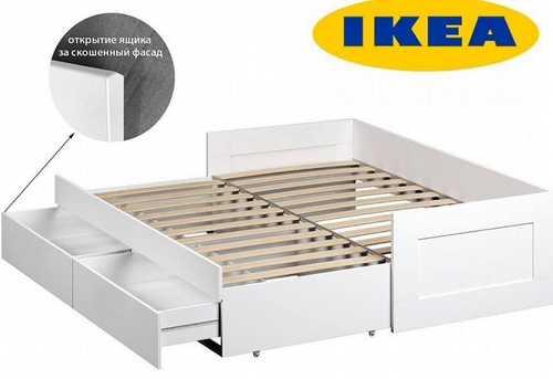 Кровать IKEA brimnes sirius