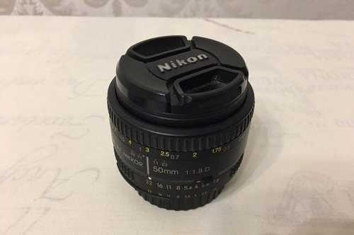 Обьектив Nikon AF Nikkor 50mm 1:1.8D