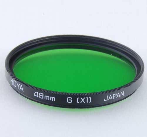 Фильтр Светофильтр Зеленый Filter Hoya 49mm G (X1)